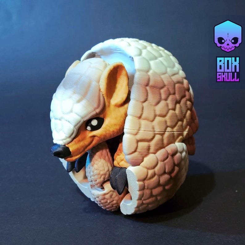 Armadillo - BOXSKULL3D. STL File for 3D Printing, Articulated Figure ...