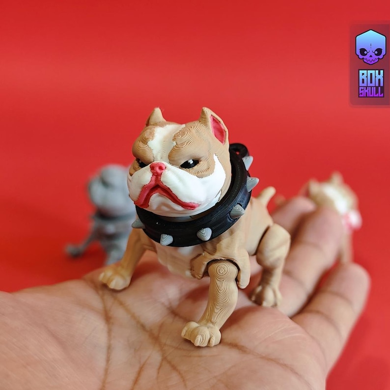 American Bully - Pet -BOXSKULL3D. STL File for 3D Printing, Articulated ...