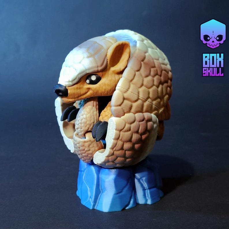 Armadillo - BOXSKULL3D. STL File for 3D Printing, Articulated Figure ...