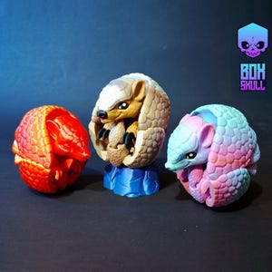 Armadillo - BOXSKULL3D. STL File for 3D Printing, Articulated Figure ...