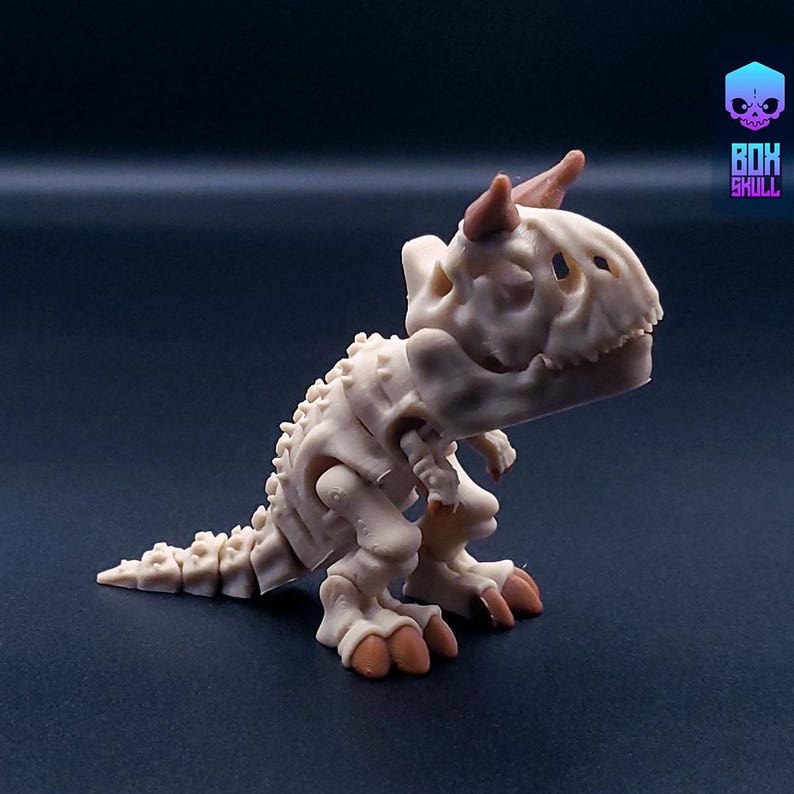 Llittle Skeleton Carnotaurus - BOXSKULL3D. STL File for 3D Printing ...
