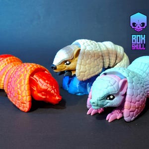 Armadillo - BOXSKULL3D. STL File for 3D Printing, Articulated Figure ...