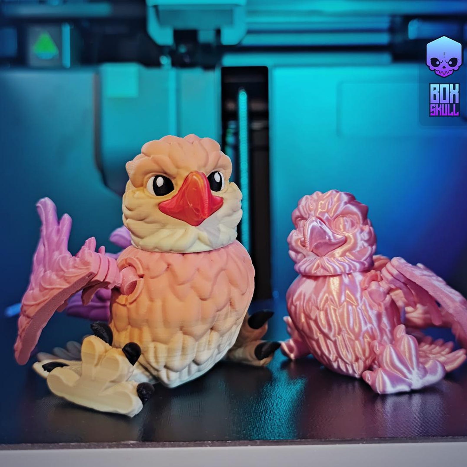 Bald Eagle - BOXSKULL3D. STL File for 3D Printing, Articulated Figure ...