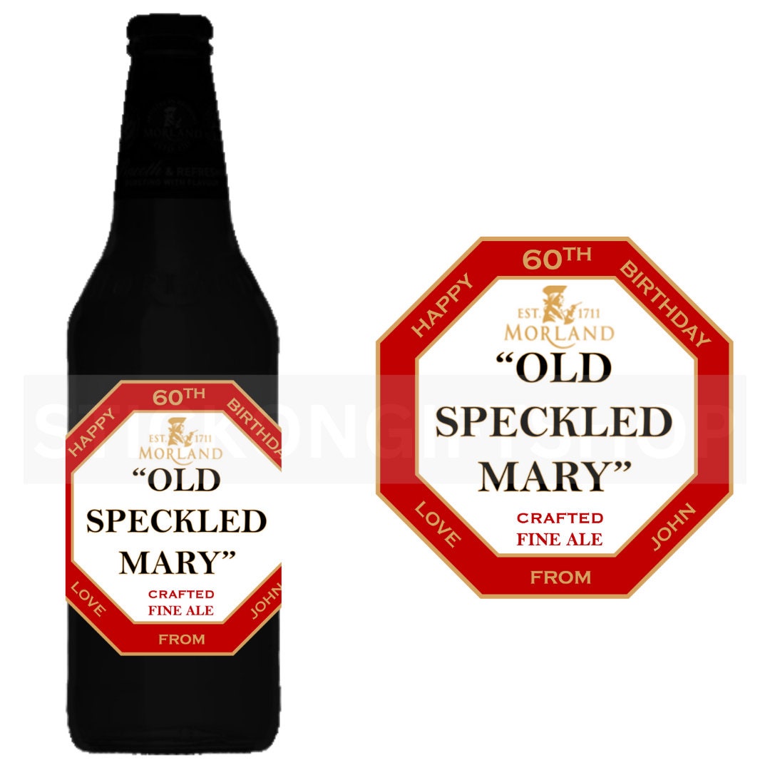 Custom Personalised Ale Beer Bottle Label Sticker Any Occasion ...