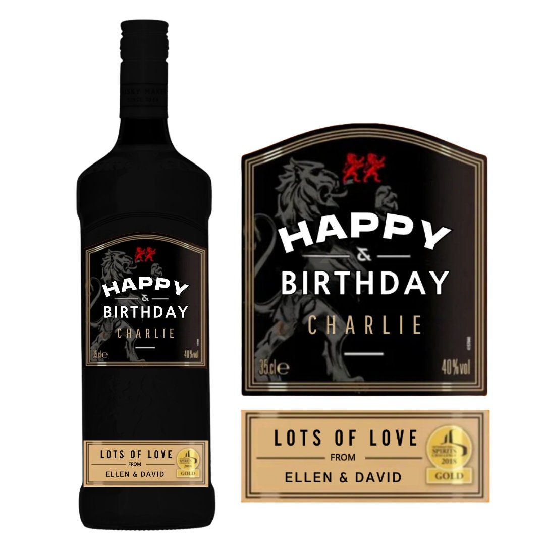 Custom Personalised Rum Bottle Label - Bulk Buy Wedding Party Favours ...