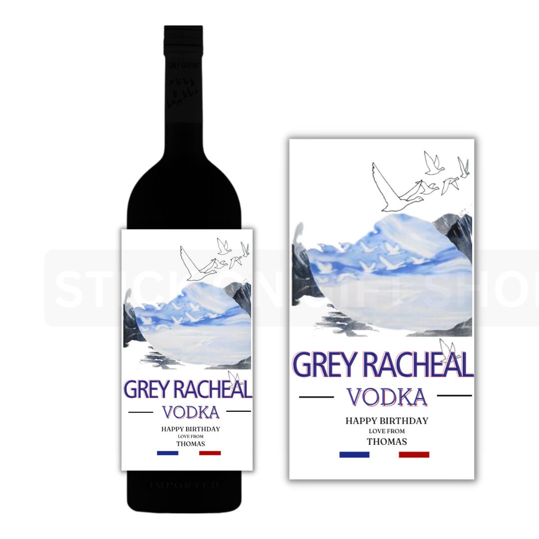 Custom Personalised Vodka Bottle Label - Bulk Buy Wedding Party Favours - Any Details Occasion ...