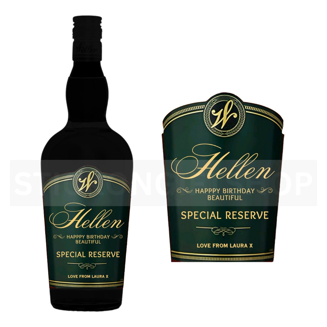 Custom Personalised Whiskey Bottle Label - Bulk Buy Wedding Party ...