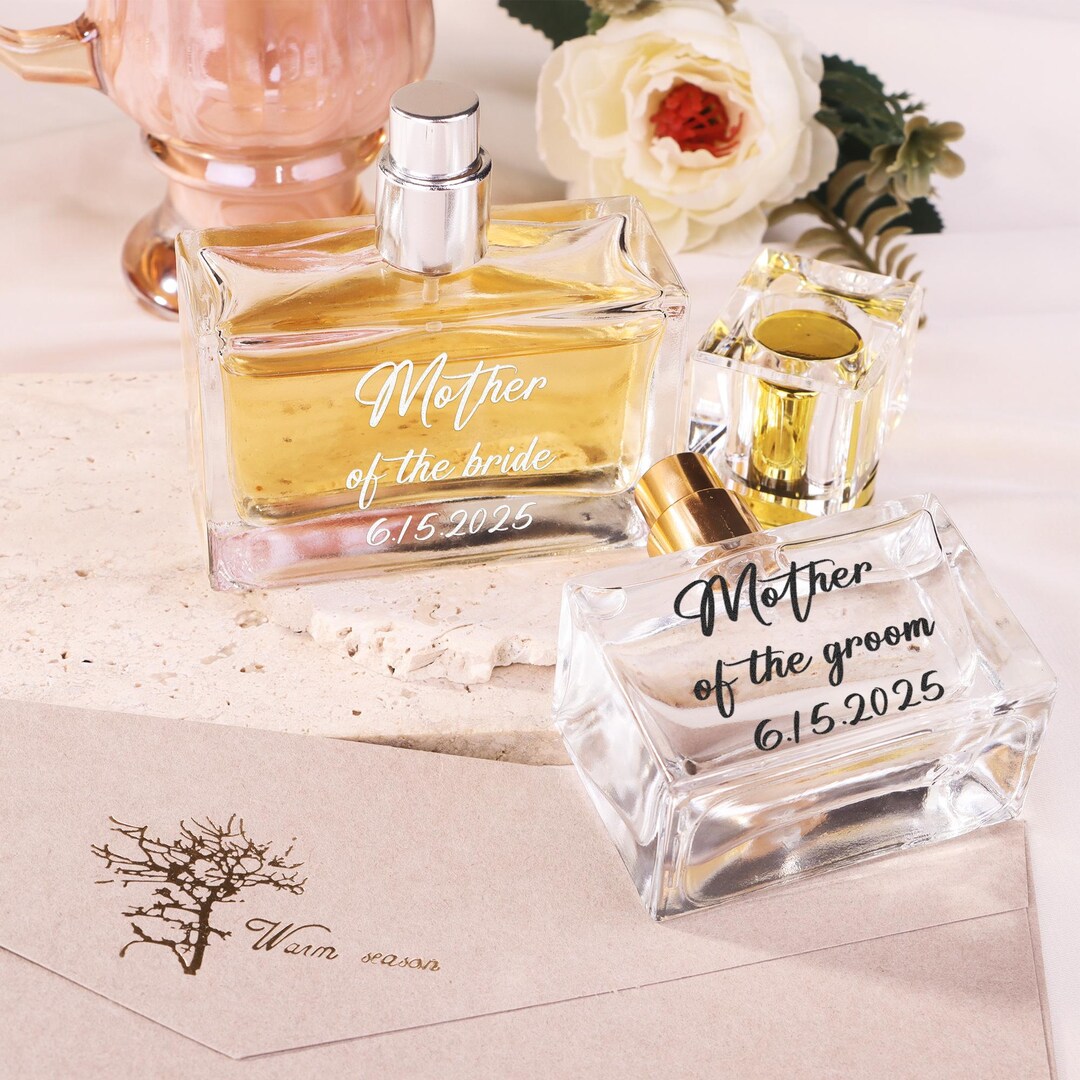 Engraved Wedding Perfume Bottle: Personalized Mother of Bride/groom ...