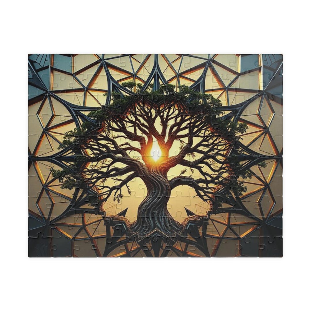 Geometric Tree Puzzle, Challenging and Unique Design With Four Size ...