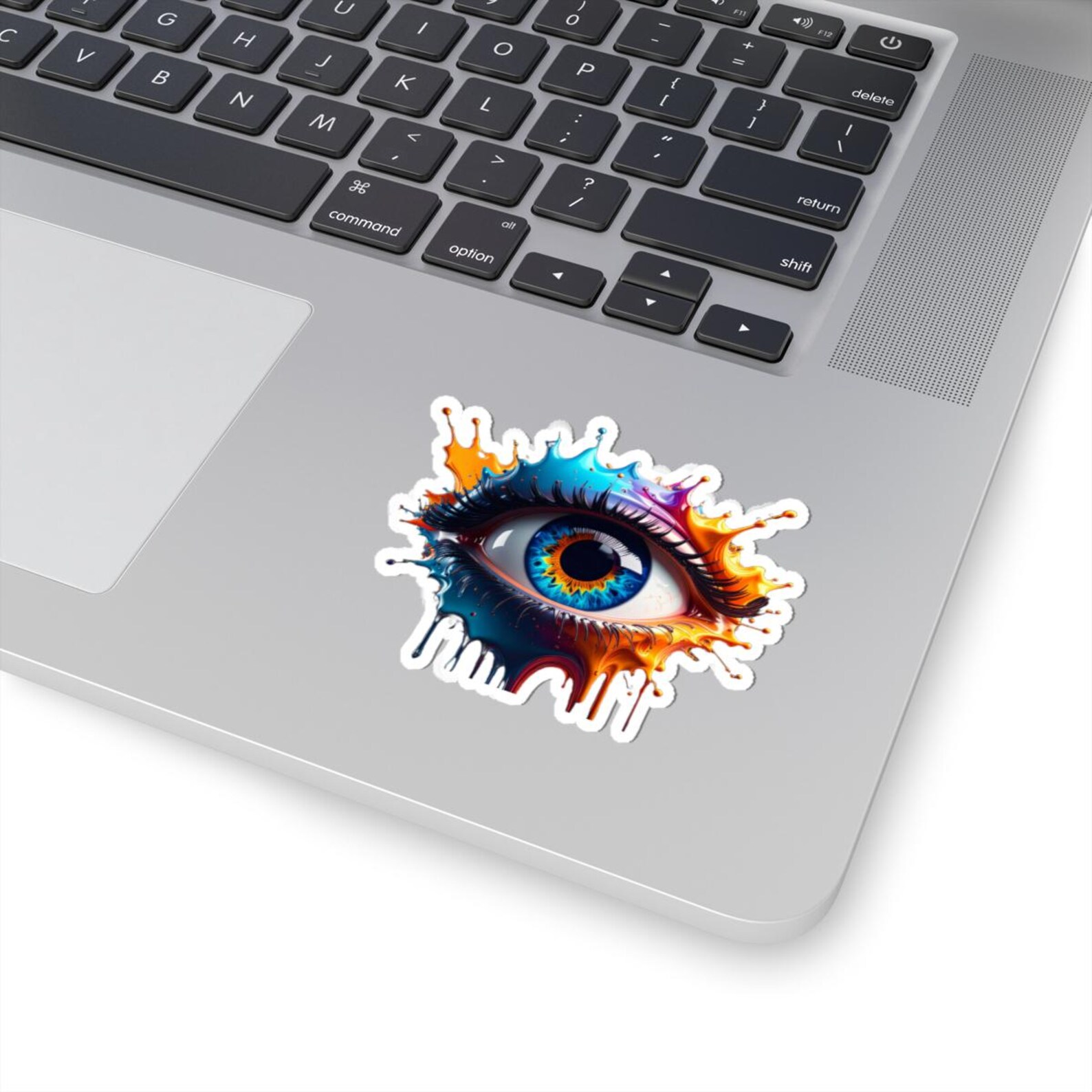 Colorful Paint Splatter Eye Sticker: Artistic Vinyl Decal - Etsy
