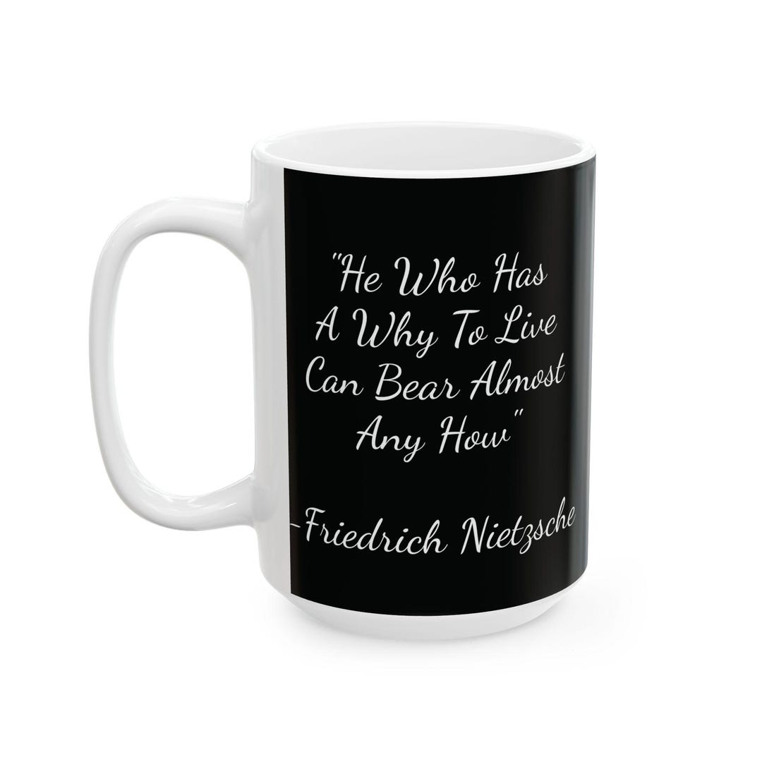 Friedrich Nietzsche Quote Mug: Philosophy Coffee Cup - Literary Gift - Etsy