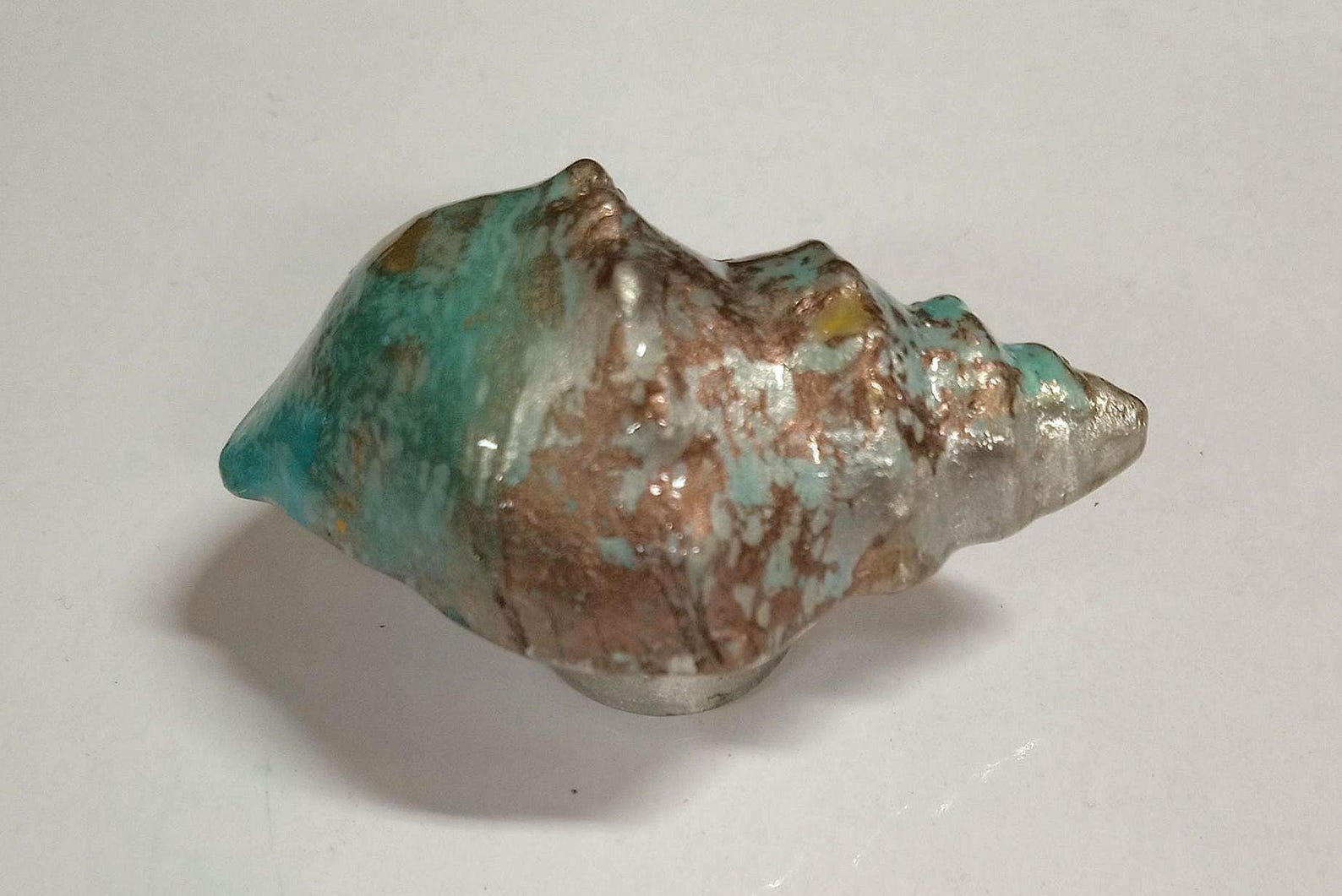 Handmade Hand Cast Conch Shell Drawer Pull Knob Custom Painted Pair - Etsy