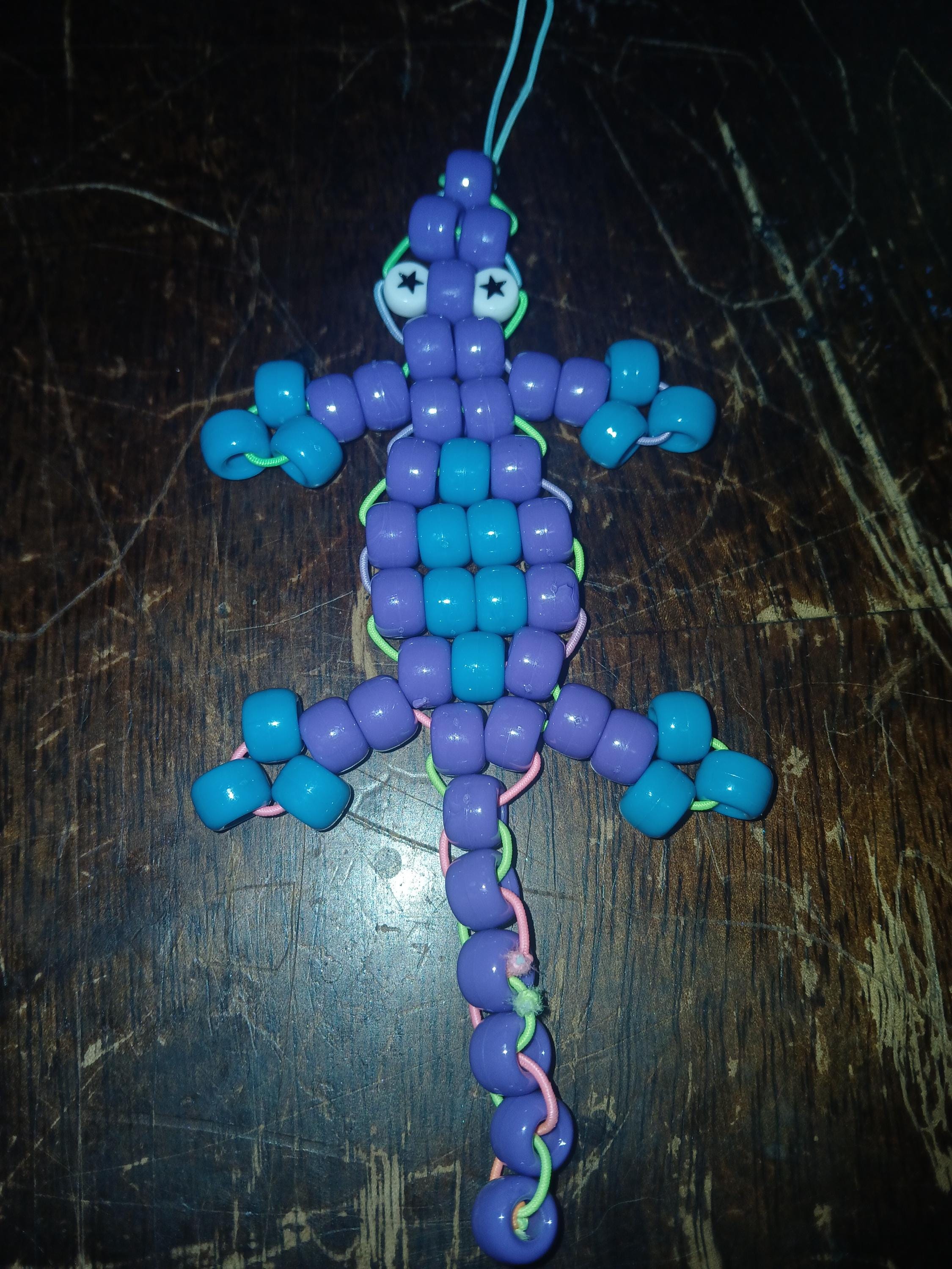 Kandi Pony Bead Lizard MADE OPON REQUEST Any Color - Etsy