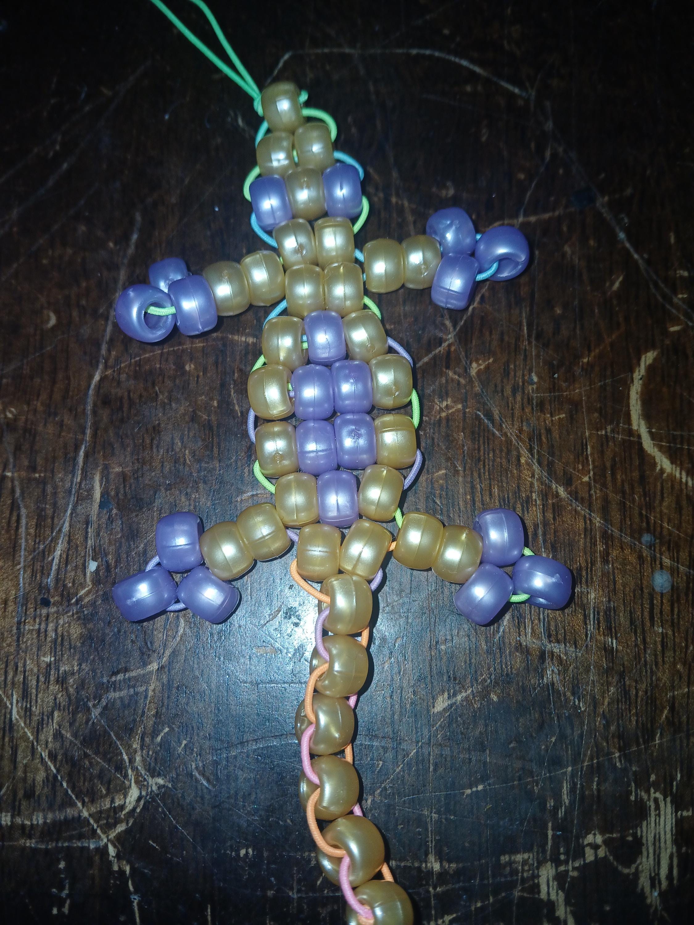Kandi Pony Bead Lizard MADE OPON REQUEST Any Color - Etsy