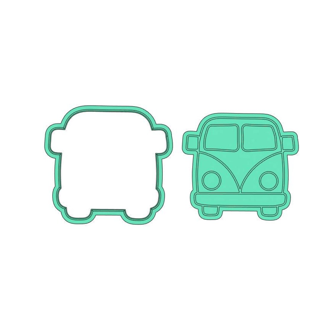 VW Bus Van Cookie Cutter and Stamp Set - Etsy Australia