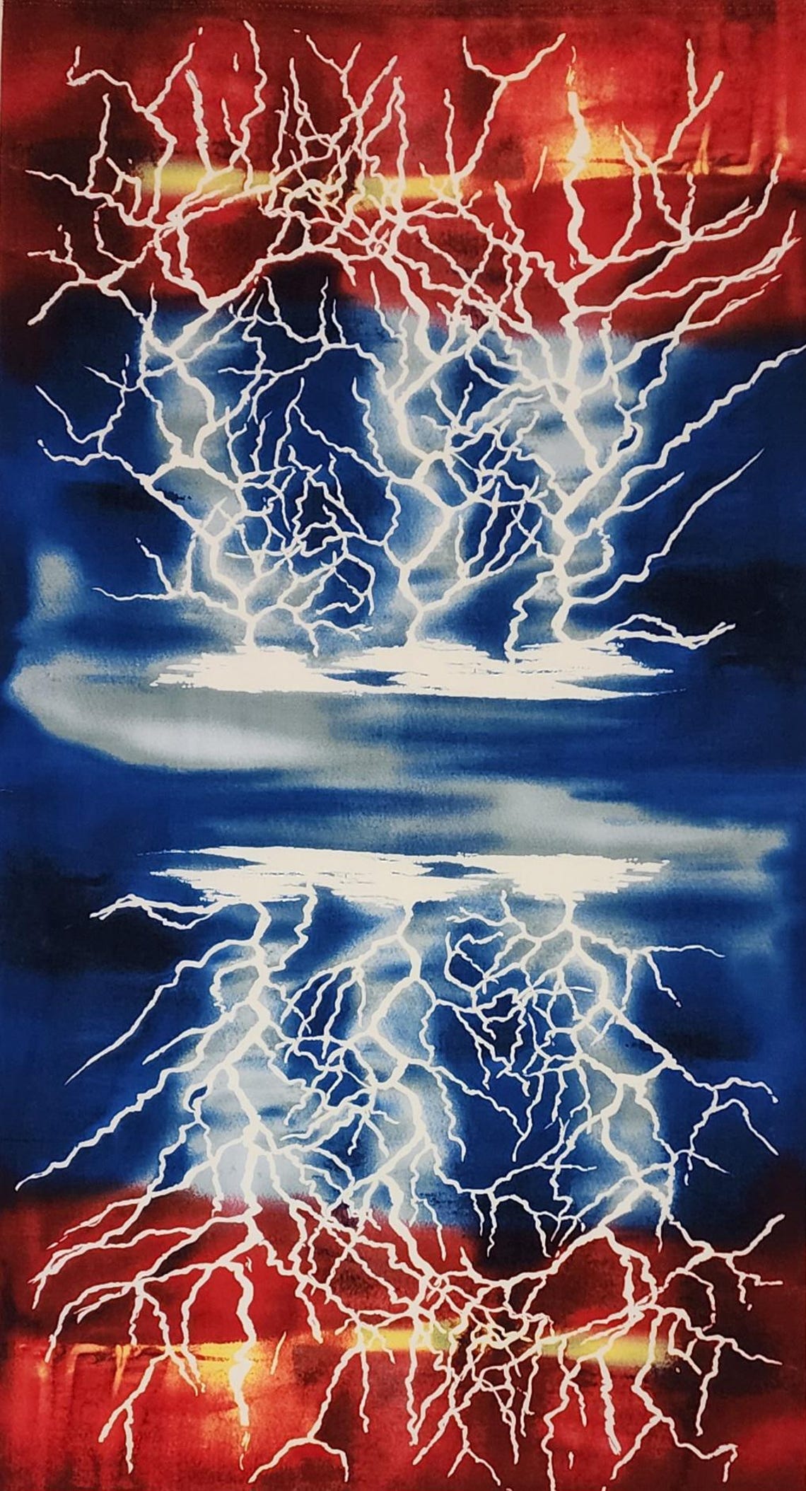 Skylights Lightning Fabric Panel by Frond Design Studios - Etsy
