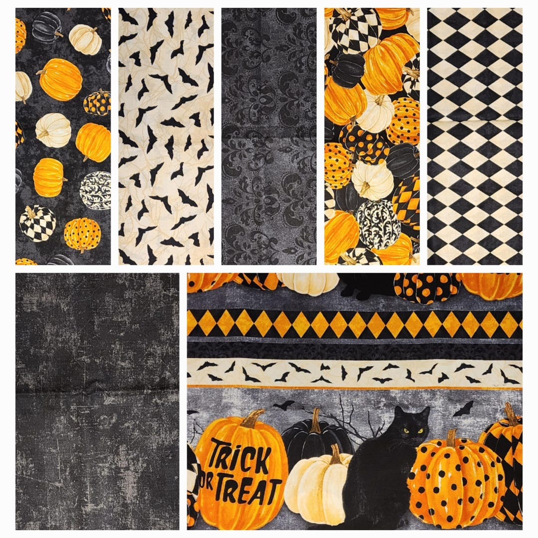Black Cat Capers Fabric by Northcott - Etsy