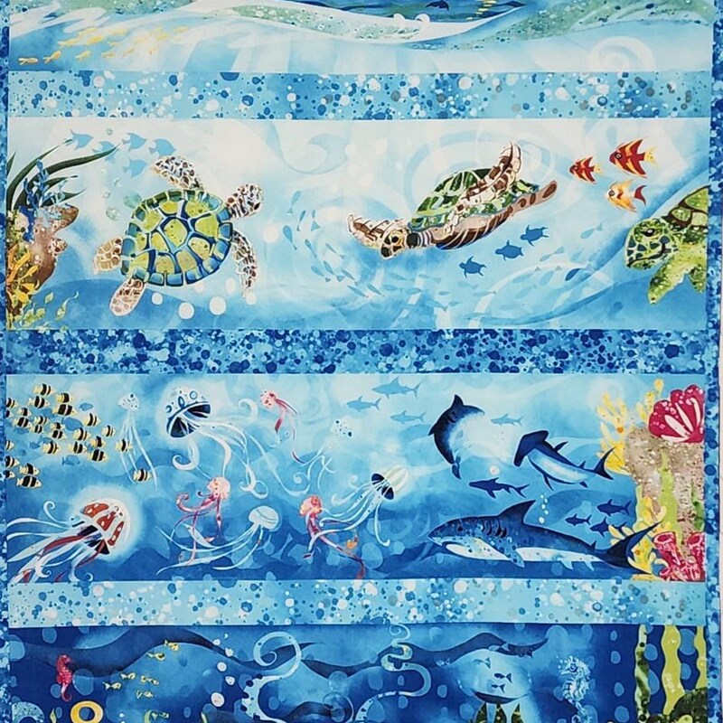 Ocean Quilt Panel - Etsy