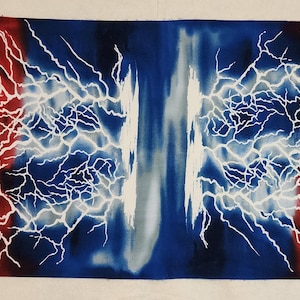 Skylights Lightning Fabric Panel by Frond Design Studios - Etsy
