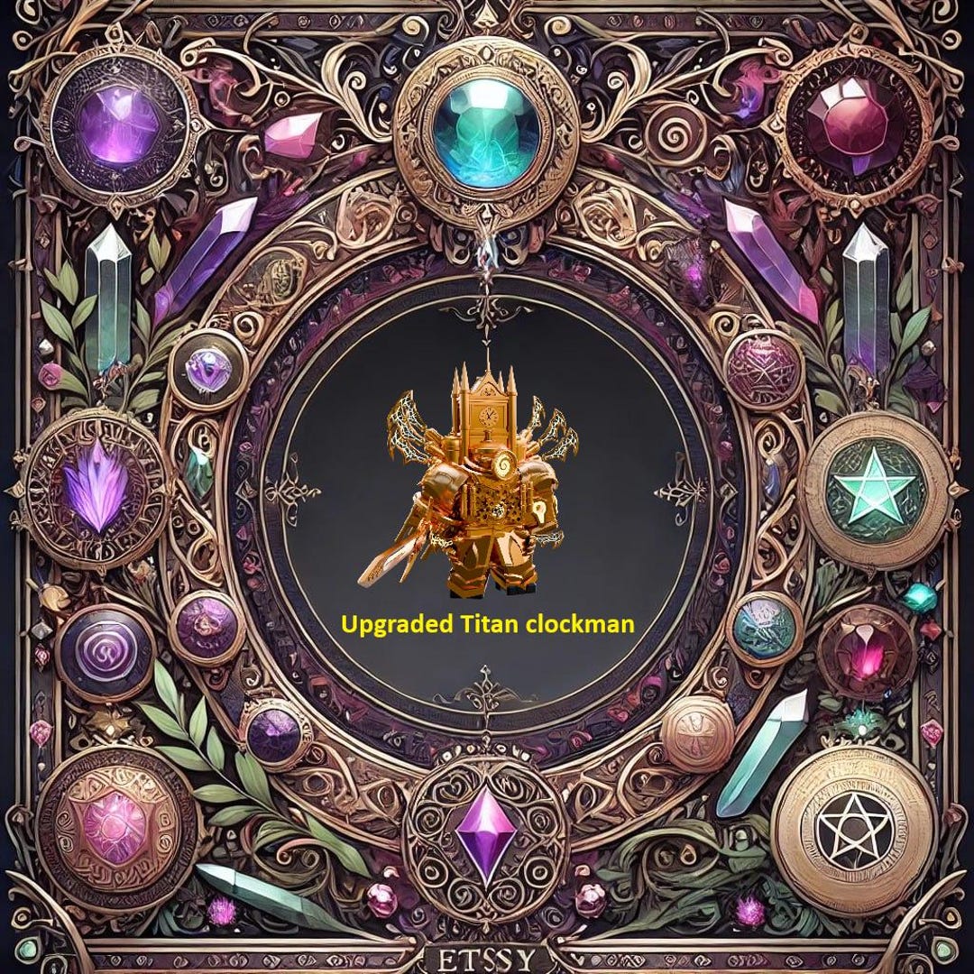 Golden Future Clock Man Toilet Tower Defense / TTD Roblox - Etsy