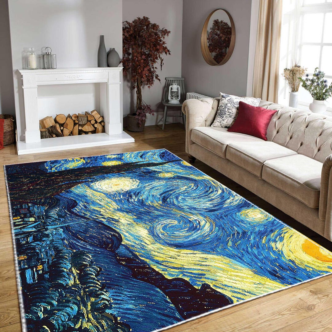 Van Gogh Rugs, Vincent Van Gogh, Modern Rug, Custom Rug,famous Rug ...