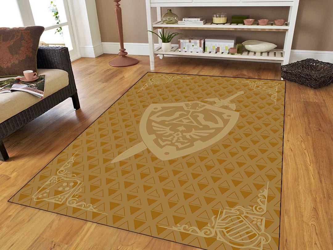 Hylian Shield Themed Zelda Rug, Zelda Breath of the Wild Rug, the ...