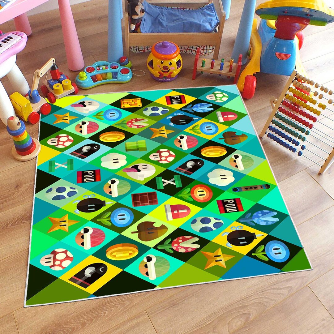 TONATO Kids Room Decor Rug Living Room Floor Mats Decorative Rugs Anti ...