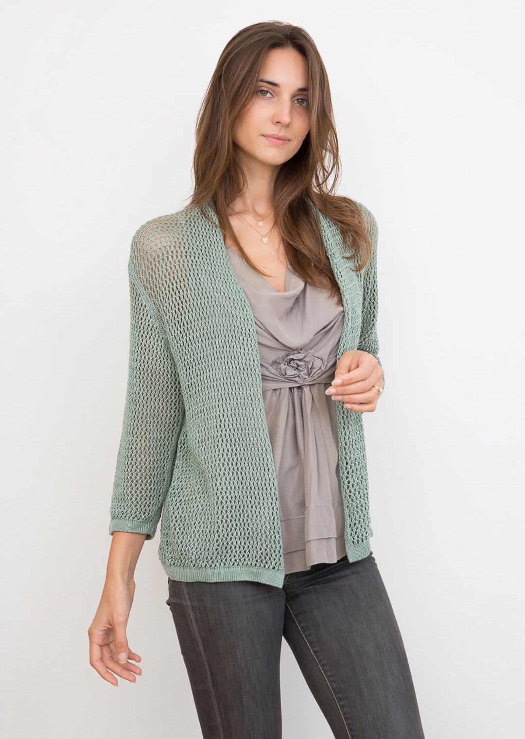 Bamboo Knit Cover-up: Rosemary - Etsy