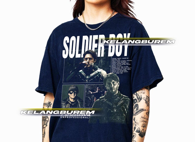 Soldier Boy the Boys TV Series Graphic Tee, Cotton, Comfort Colors ...