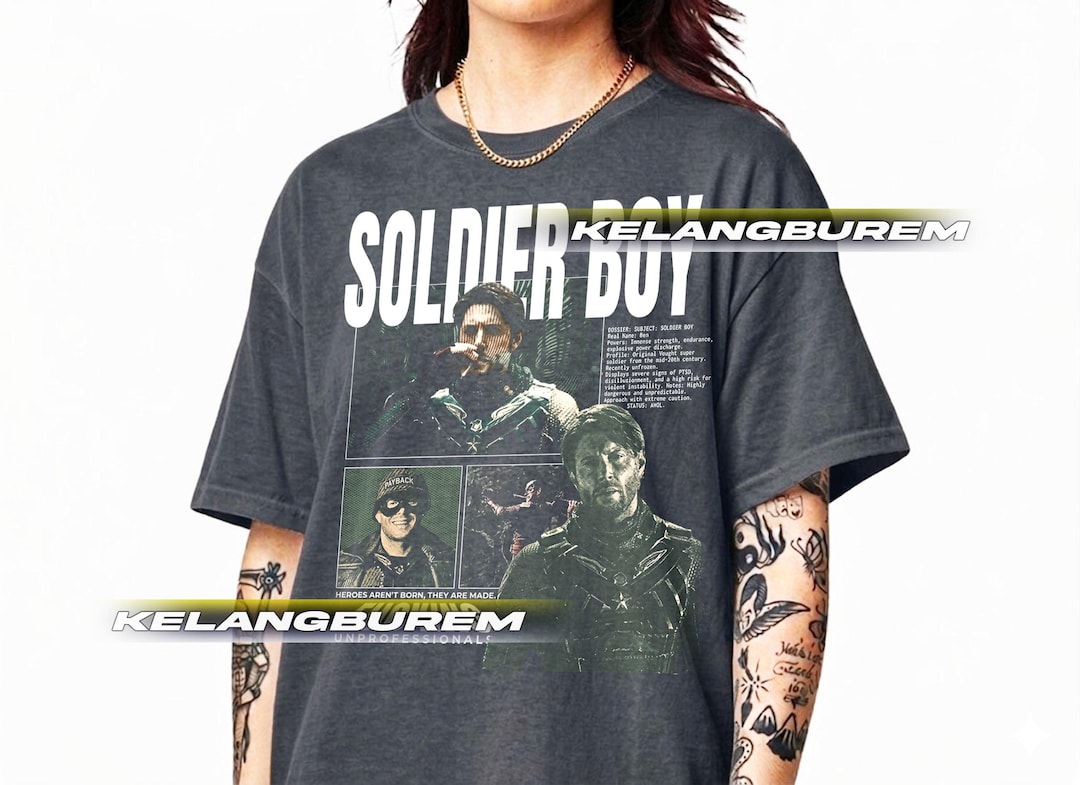Soldier Boy the Boys TV Series Graphic Tee, Cotton, Comfort Colors ...