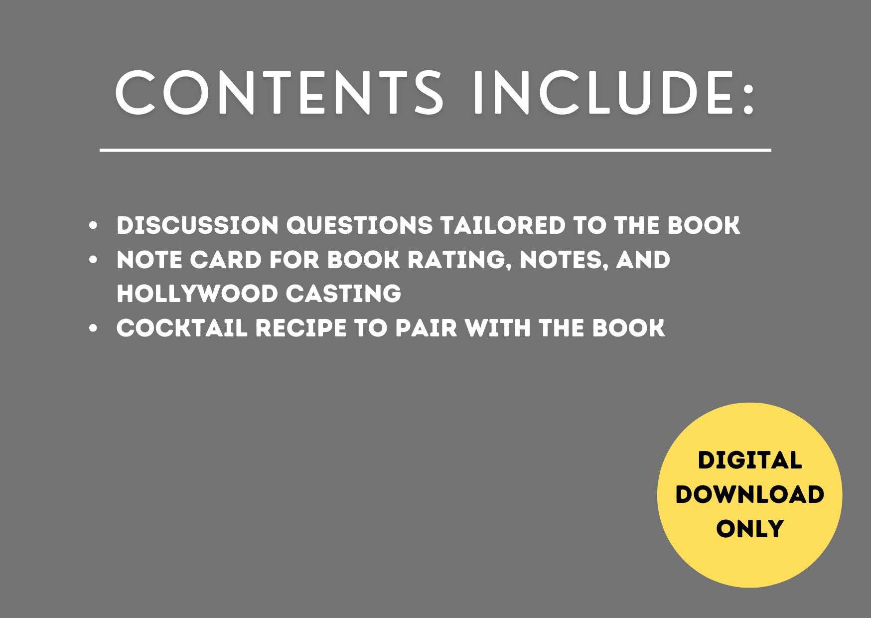 Project Hail Mary Book Club Bundle | Digital Download - Etsy