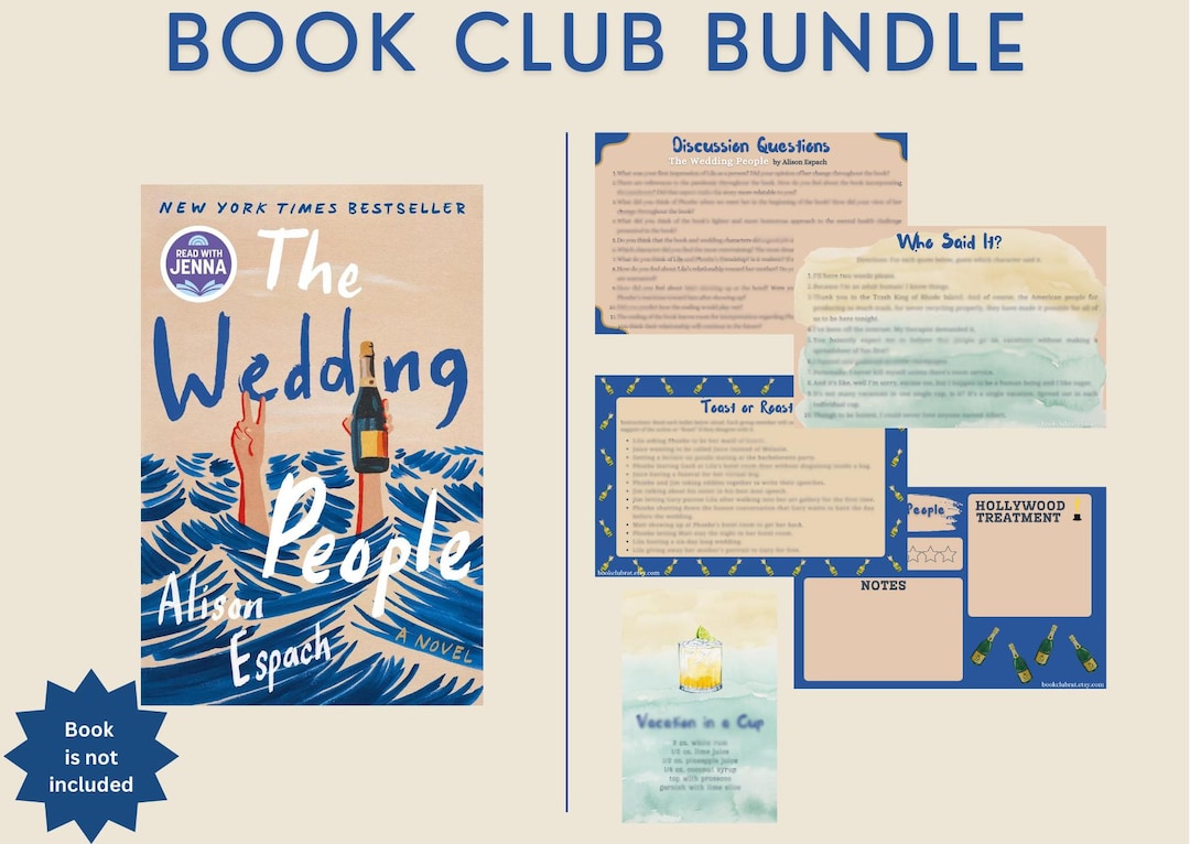 The Wedding People by Alison Espach Book Club Bundle | Digital Download ...