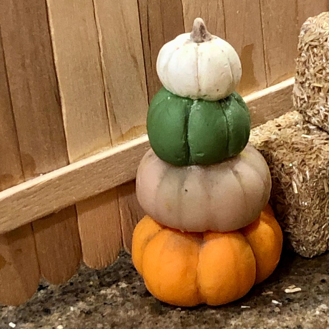 Miniature Pumpkin Stack - Etsy