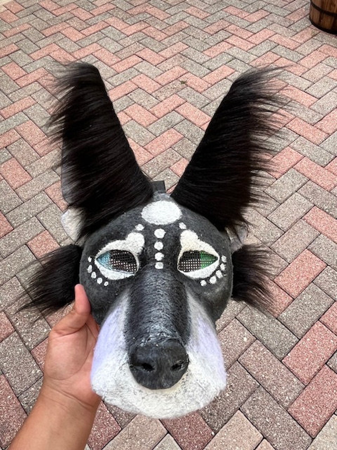 Handmade Therian Wolf Mask - Etsy