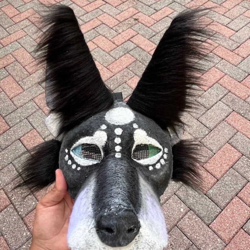 Grey Wolf Therian Mask - Etsy