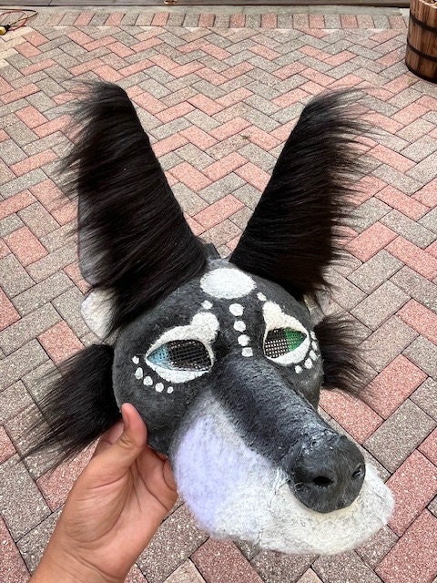 Handmade Therian Wolf Mask - Etsy