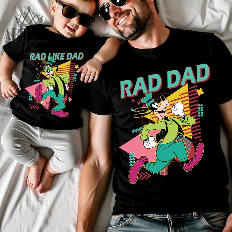 Cartoon Rad Mom Png Bundle, Rad Like Mom Png, Retro Rad Dad Goofy Png ...