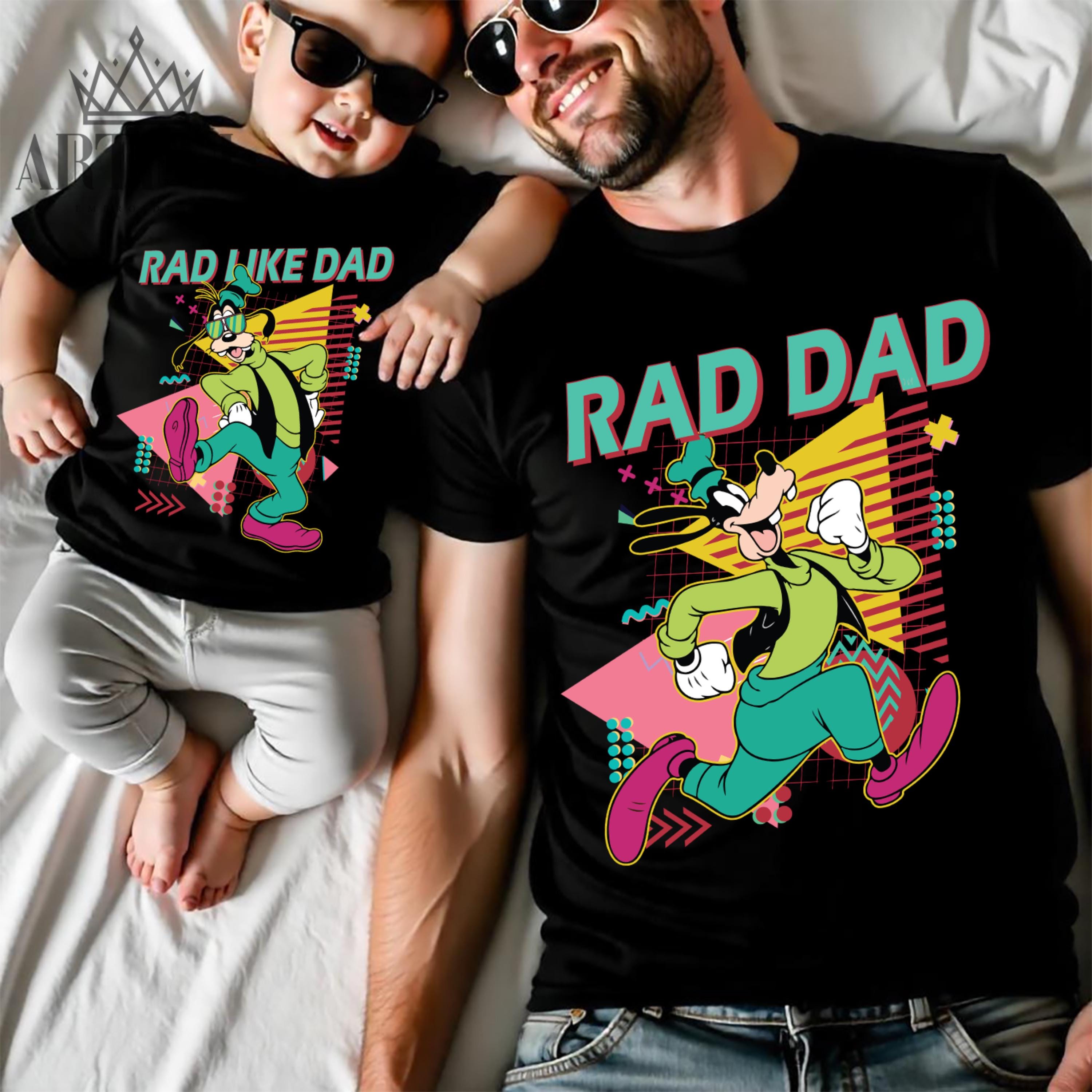 Cartoon Rad Mom Png Bundle, Rad Like Mom Png, Retro Rad Dad Goofy Png ...