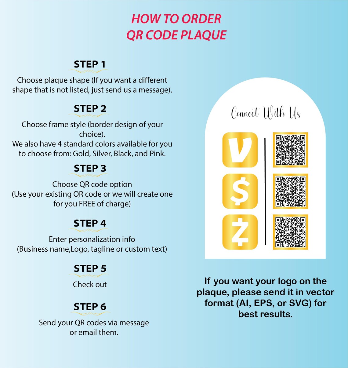 Acrylic QR Code Display Sign: Social Media, Google Review, Scan to Pay ...