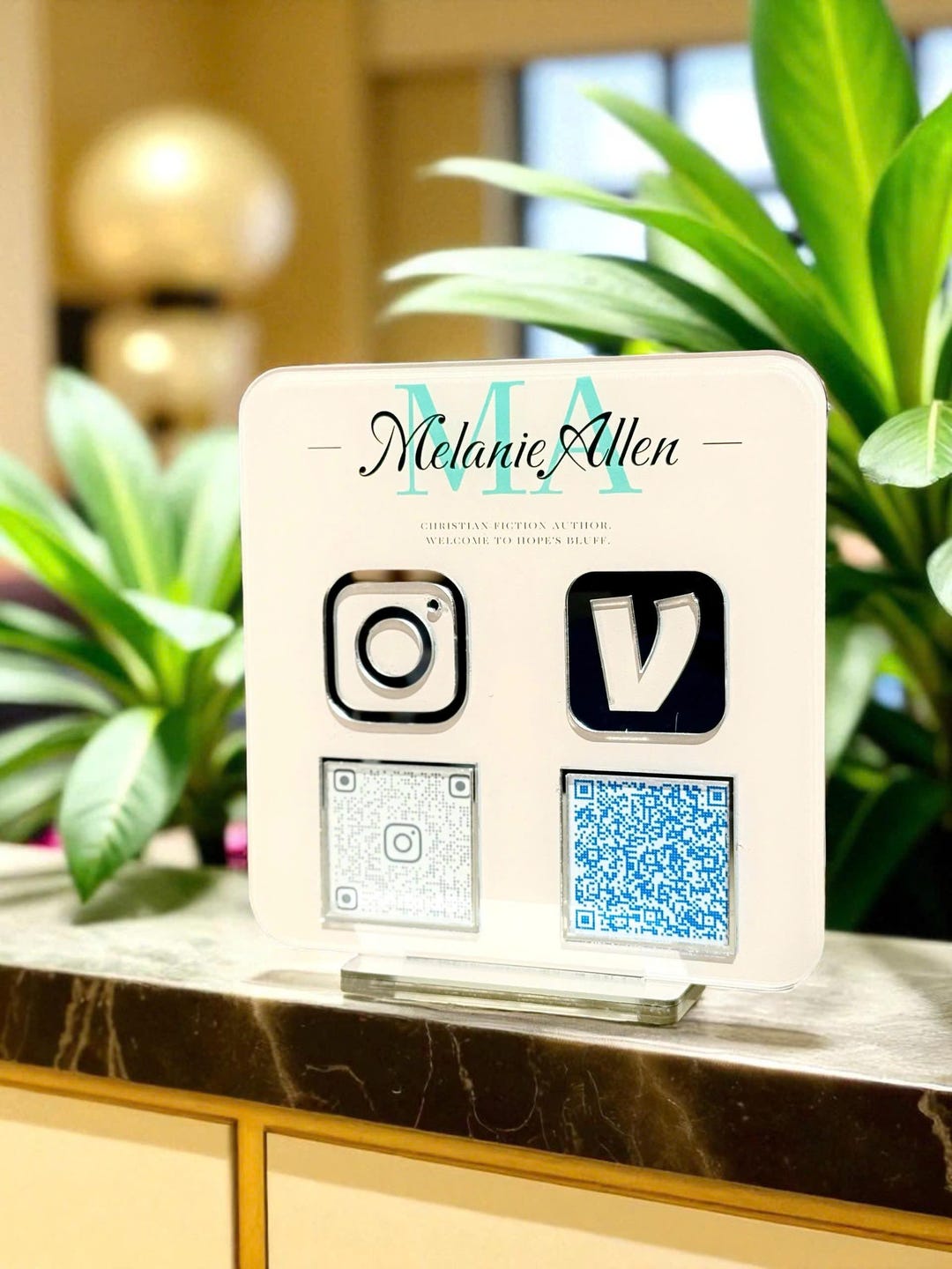 Custom Acrylic QR Code Sign | Social Media & Payment Display - Etsy