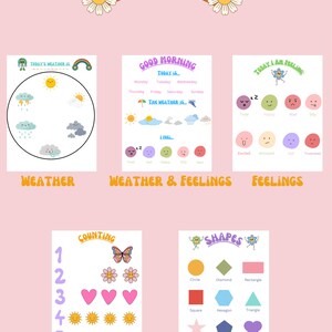 Morning Menu Printables | Busy Book Activities | Toddler Learning ...