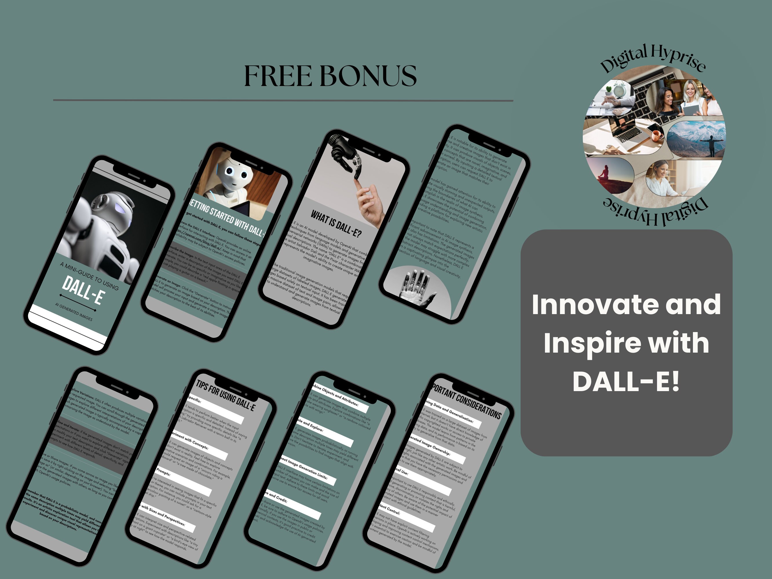 Dalle 3 Prompt Guide, Ai Generated Art Guide, Dalle Prompts Course ...