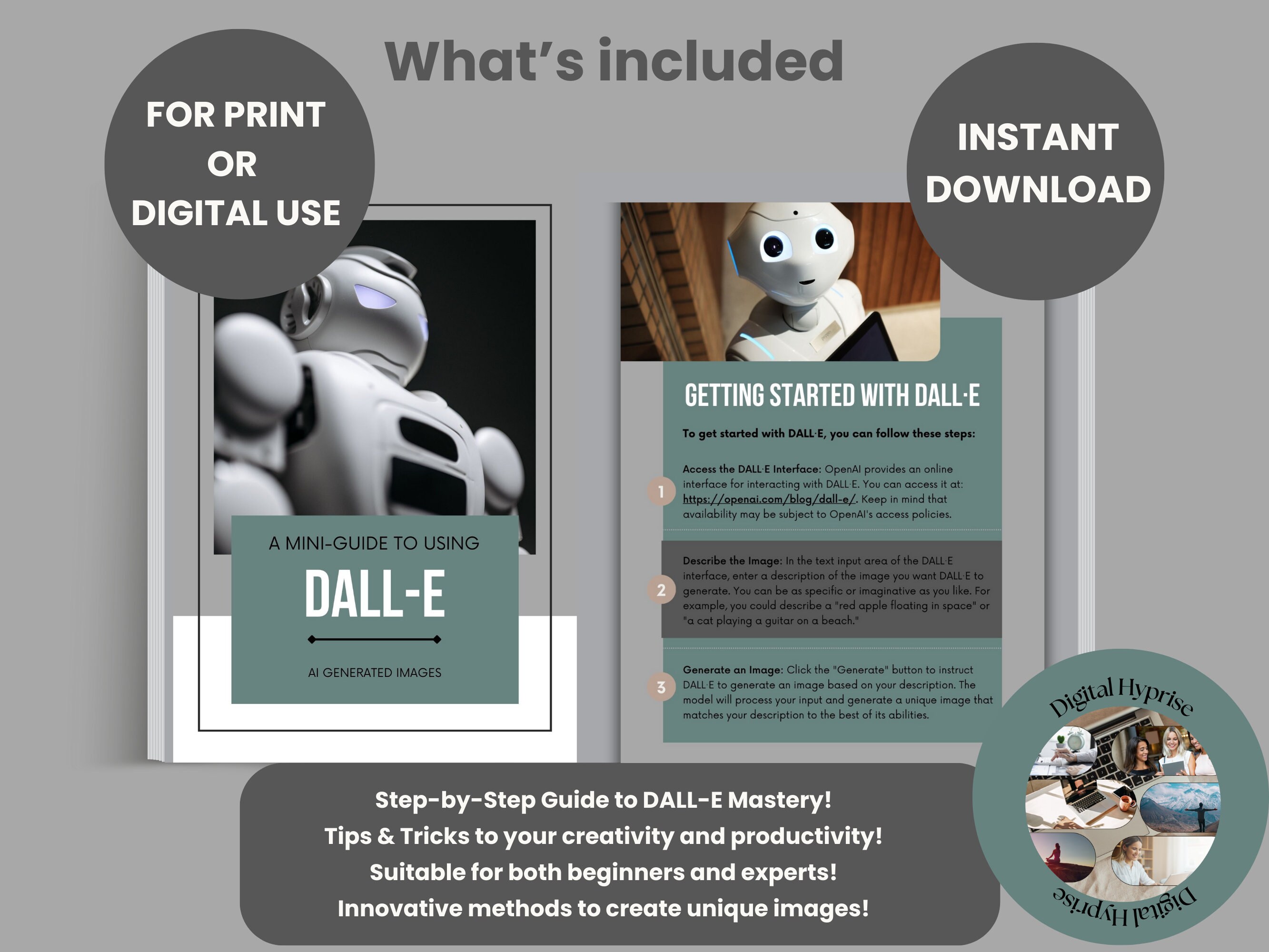 Dalle 3 Prompt Guide, Ai Generated Art Guide, Dalle Prompts Course ...