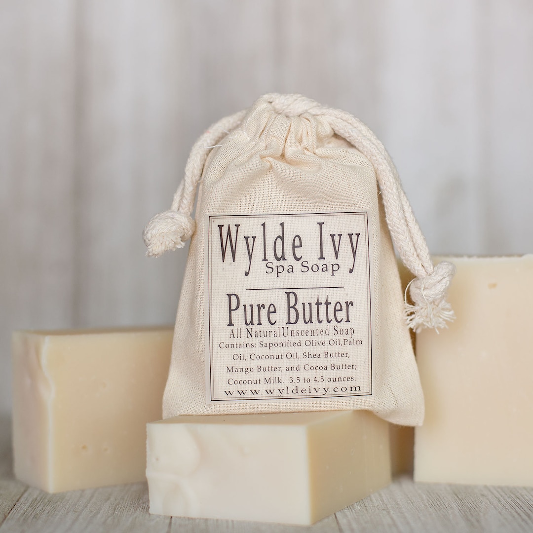 Unscented All Natural Pure Butter Handmade Soap - Etsy