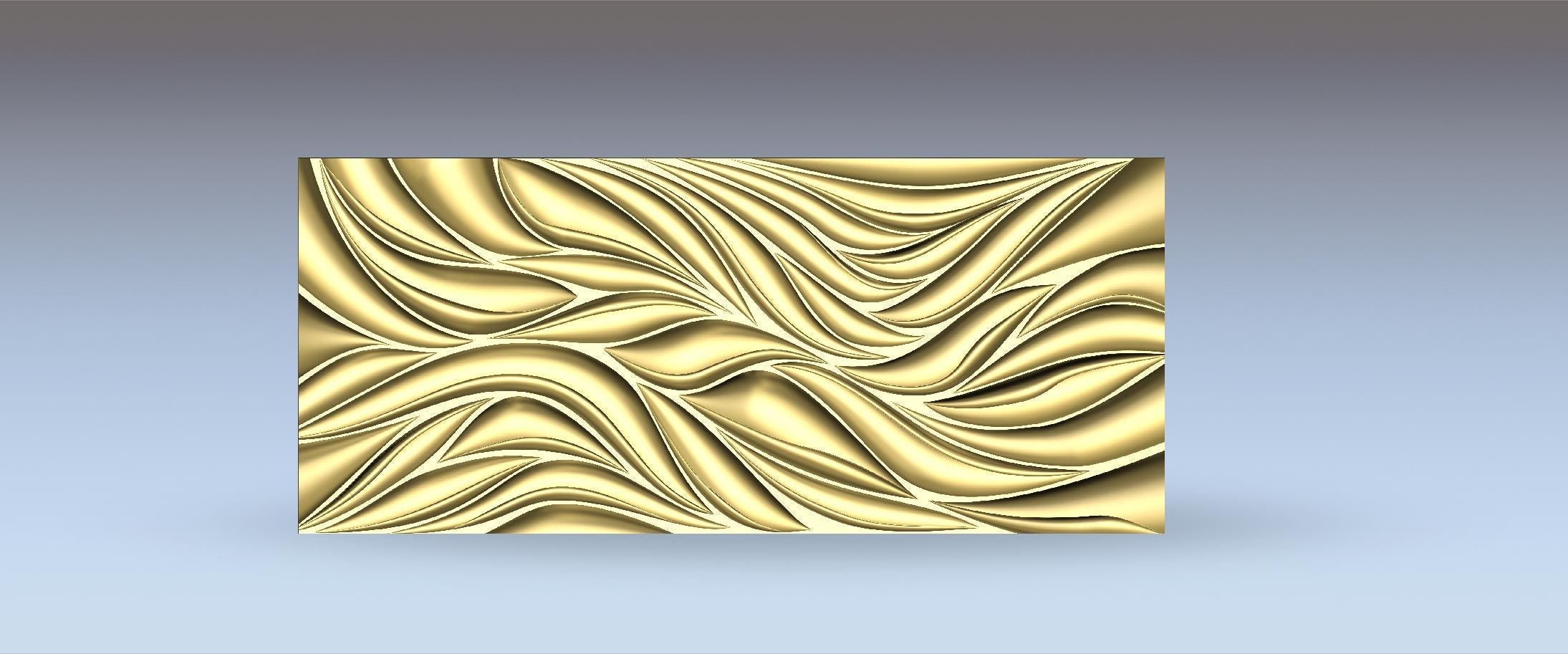 Wavy 3D Wall Panel CNC Router Model (stl/obj/dxf) - Etsy