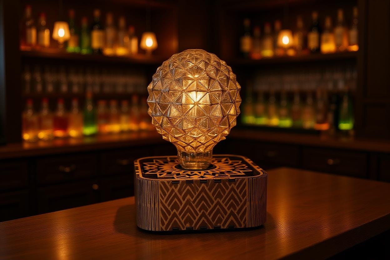 Layered Laser Cut File: 3D Svg Loft Lamp - Etsy