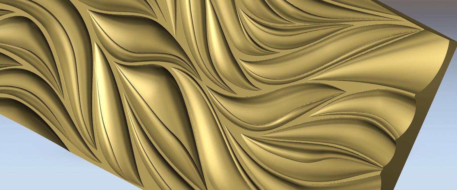 Wavy 3D Wall Panel CNC Router Model (stl/obj/dxf) - Etsy
