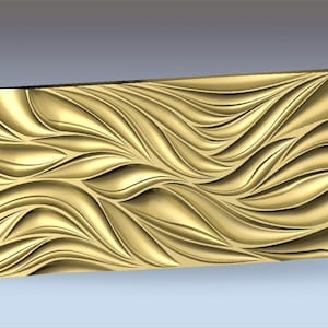 Wavy 3D Wall Panel CNC Router Model (stl/obj/dxf) - Etsy