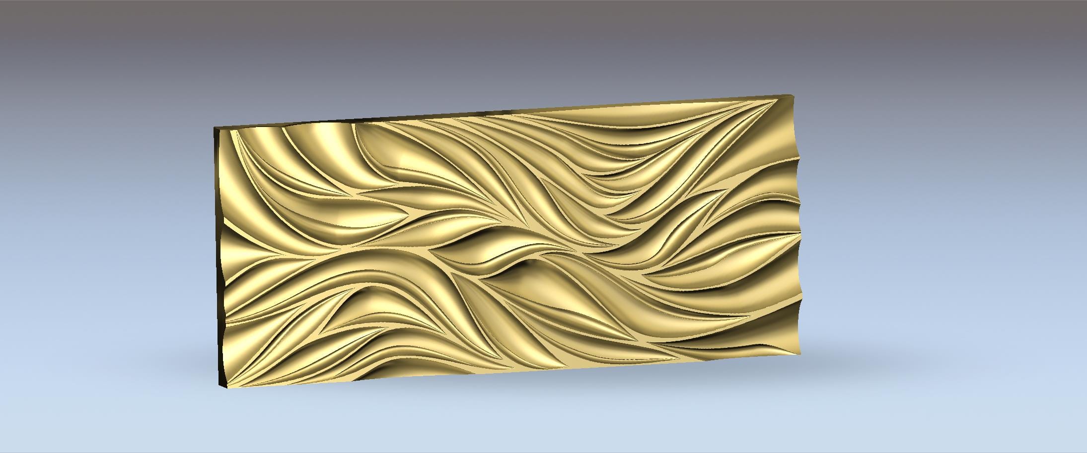 Wavy 3D Wall Panel CNC Router Model (stl/obj/dxf) - Etsy