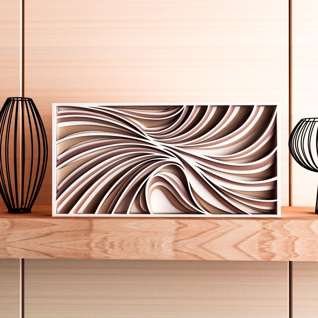 3D Laser Cut Bild: 3D Laser Cut Bild (SVG, DXF, EPS) - Etsy.de